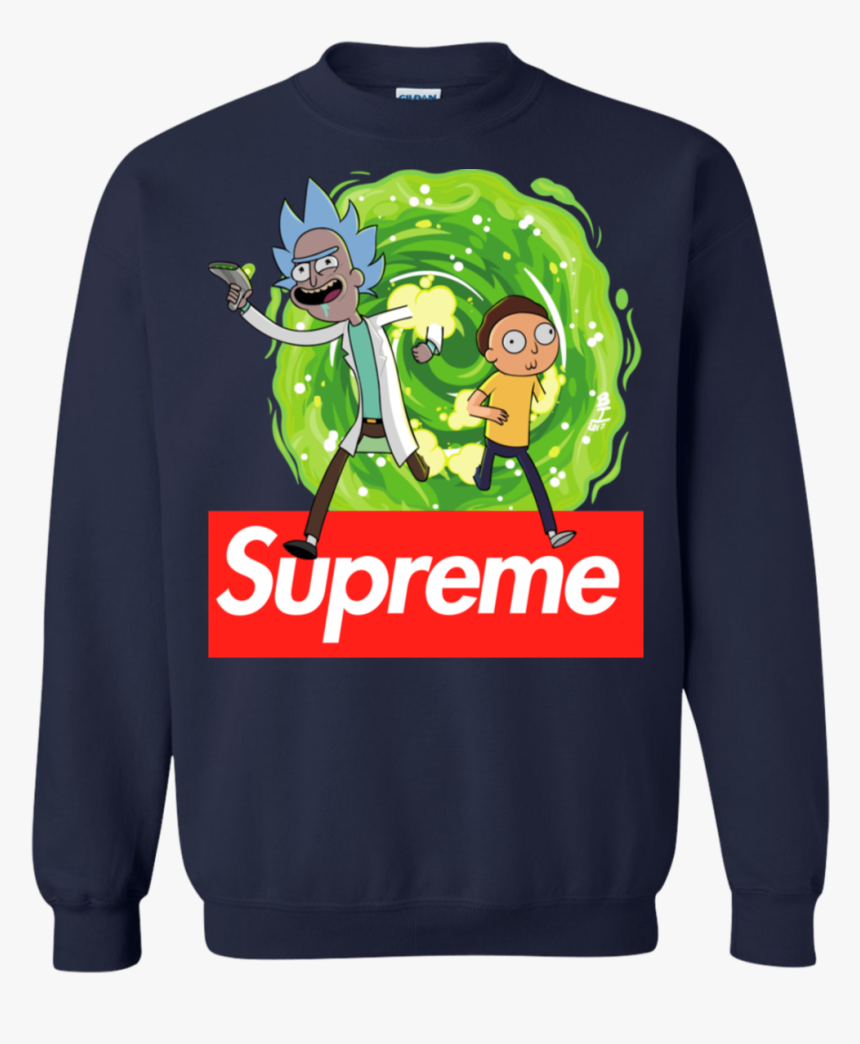 2019 Official Supreme Rick And Morty T Shirt, Sweater, HD Png Download ...