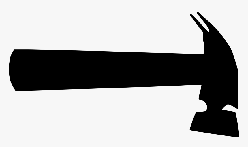Hammer Clip Art Silhouette, HD Png Download , Transparent Png Image ...