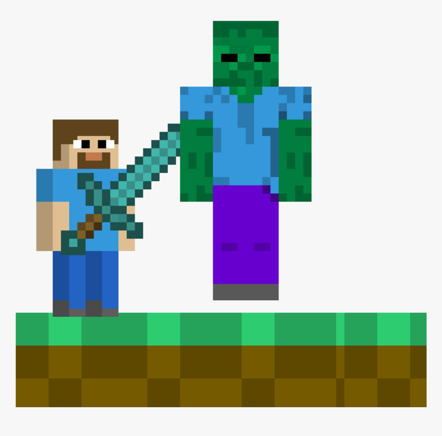 Transparent Minecraft Zombie Png, Png Download , Transparent Png Image ...