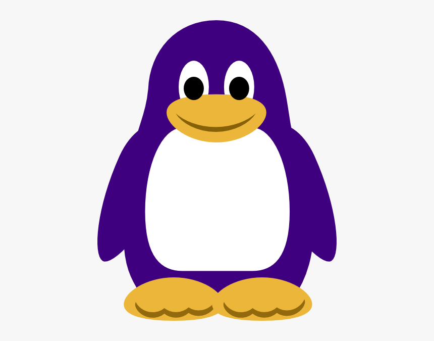 Purple Penguin Svg Clip Arts, HD Png Download , Transparent Png Image ...
