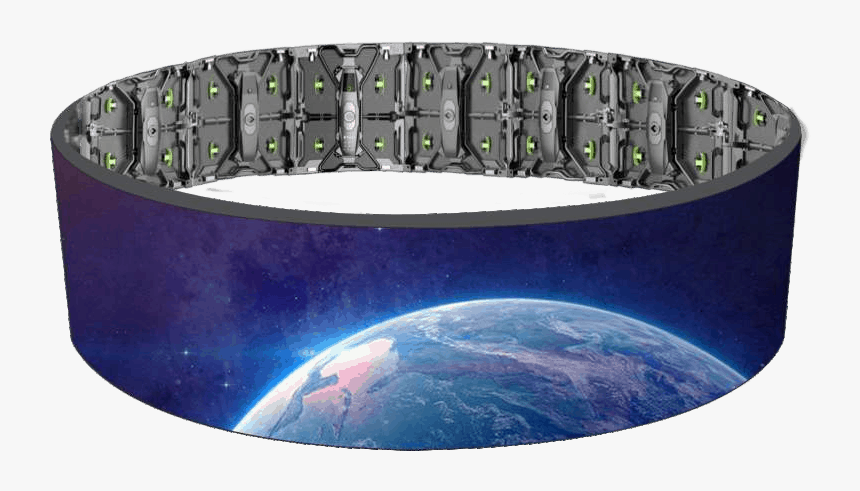 Curved Led Panels Circular Led Banner Curved Led Screen, HD Png ...