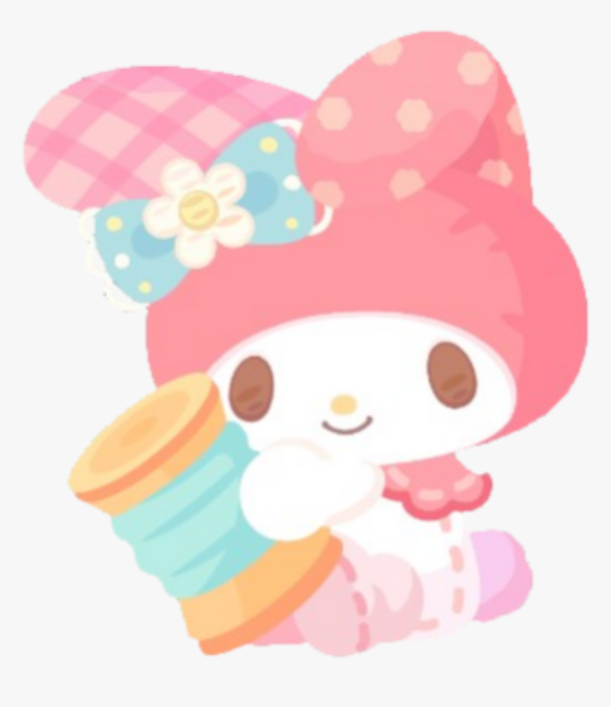 #mymelody #doll #handmade #cloth #texture #flower, HD Png Download ...