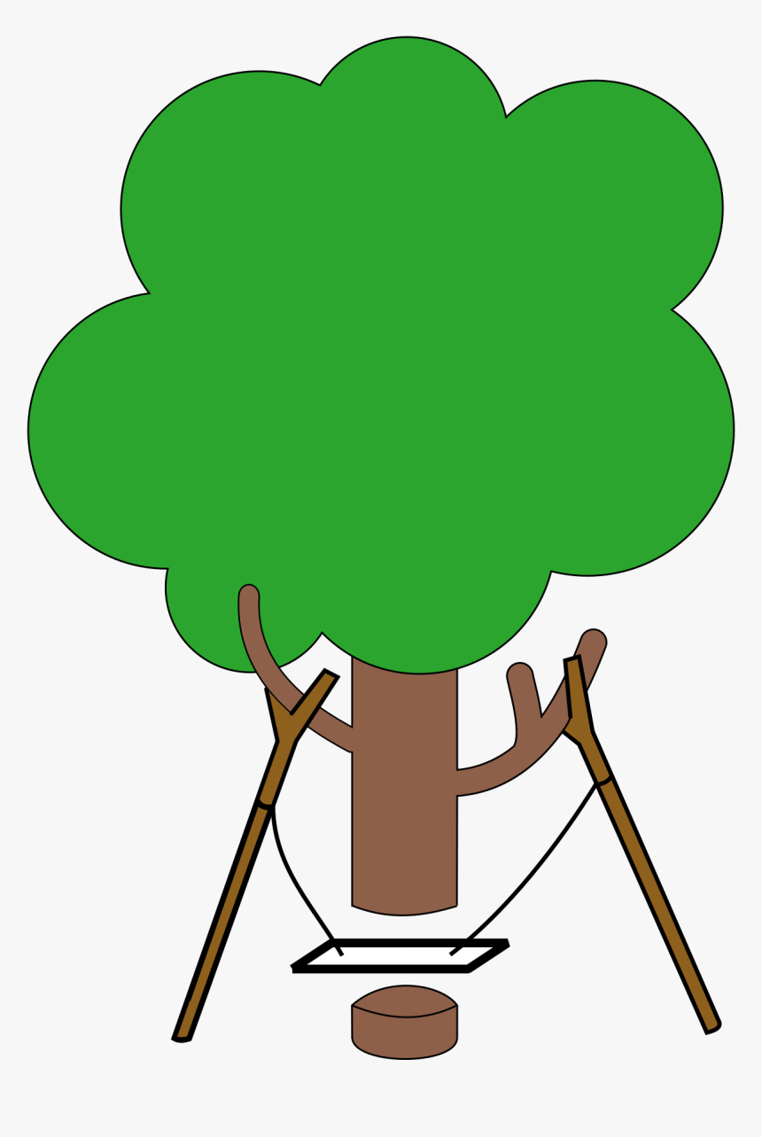 Tree Swing Cartoon-, HD Png Download , Transparent Png Image - PNGitem