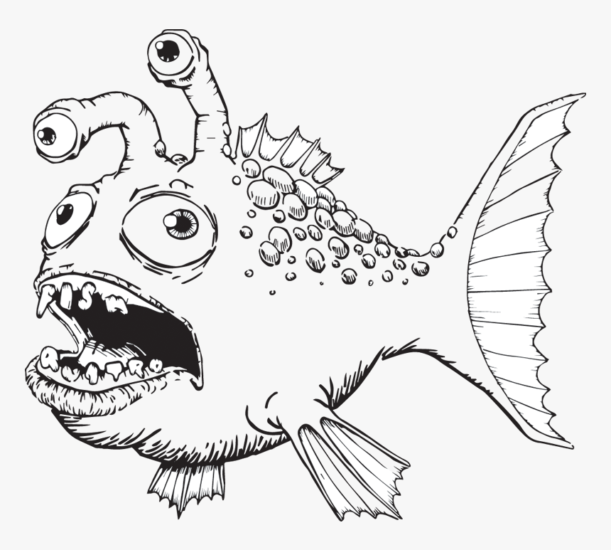 Transparent Fish Outline Png, Png Download , Transparent Png Image ...