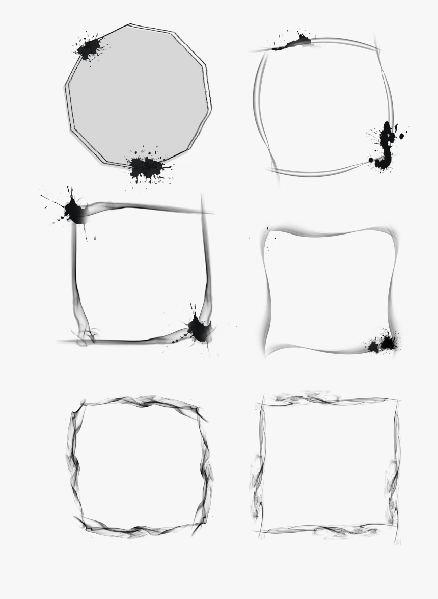Ink Border Element Png And Psd, Transparent Png , Transparent Png Image ...