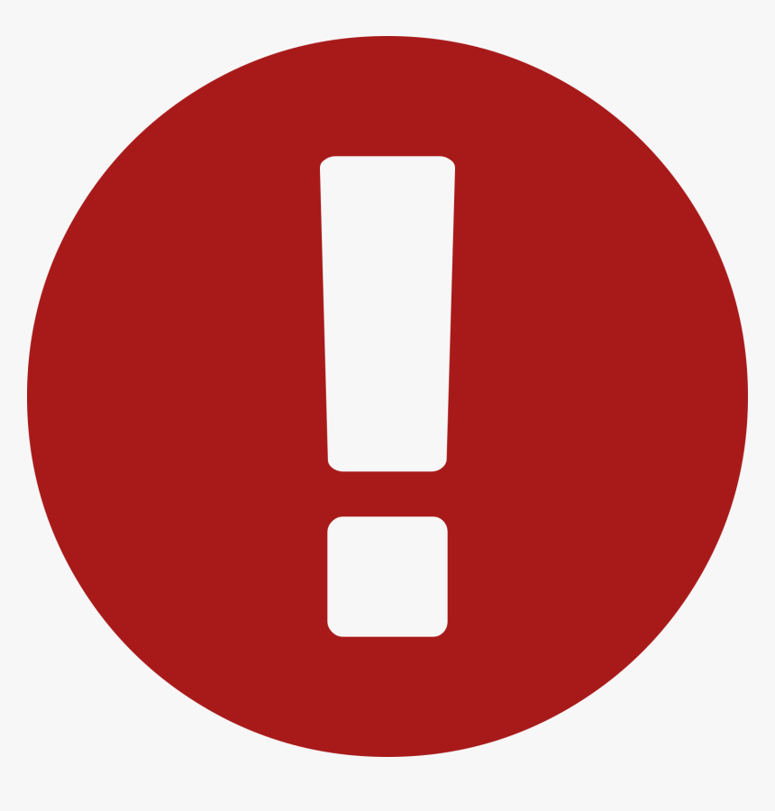 Exclamation In Red Circle , Png Download, Transparent Png , Transparent ...