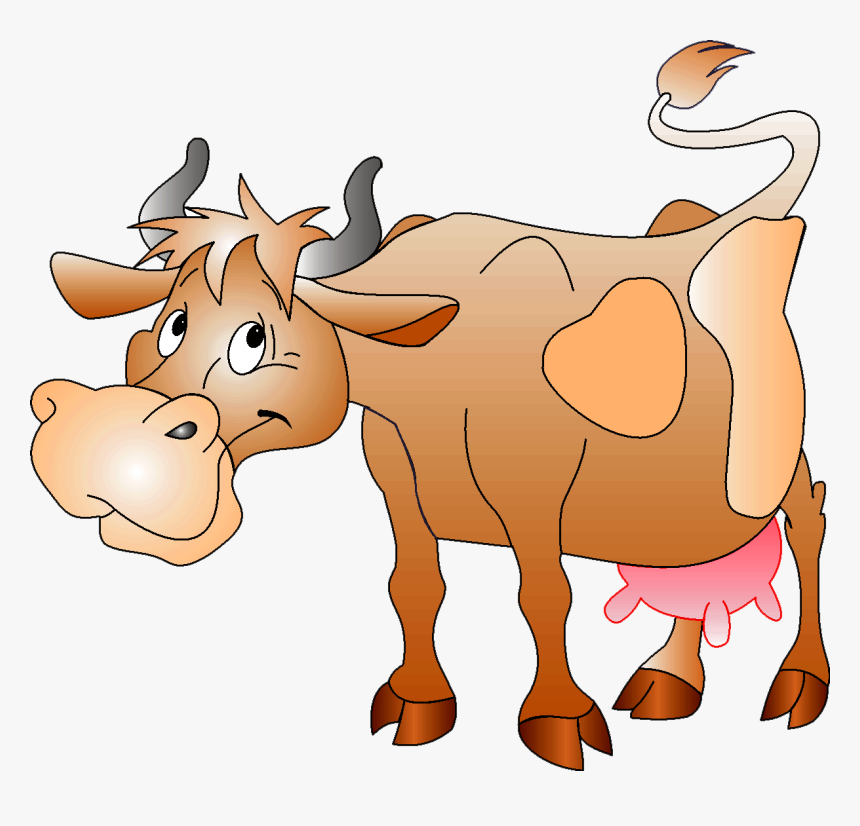 Farm Animals Clipart Funny Cow, HD Png Download , Transparent Png Image ...