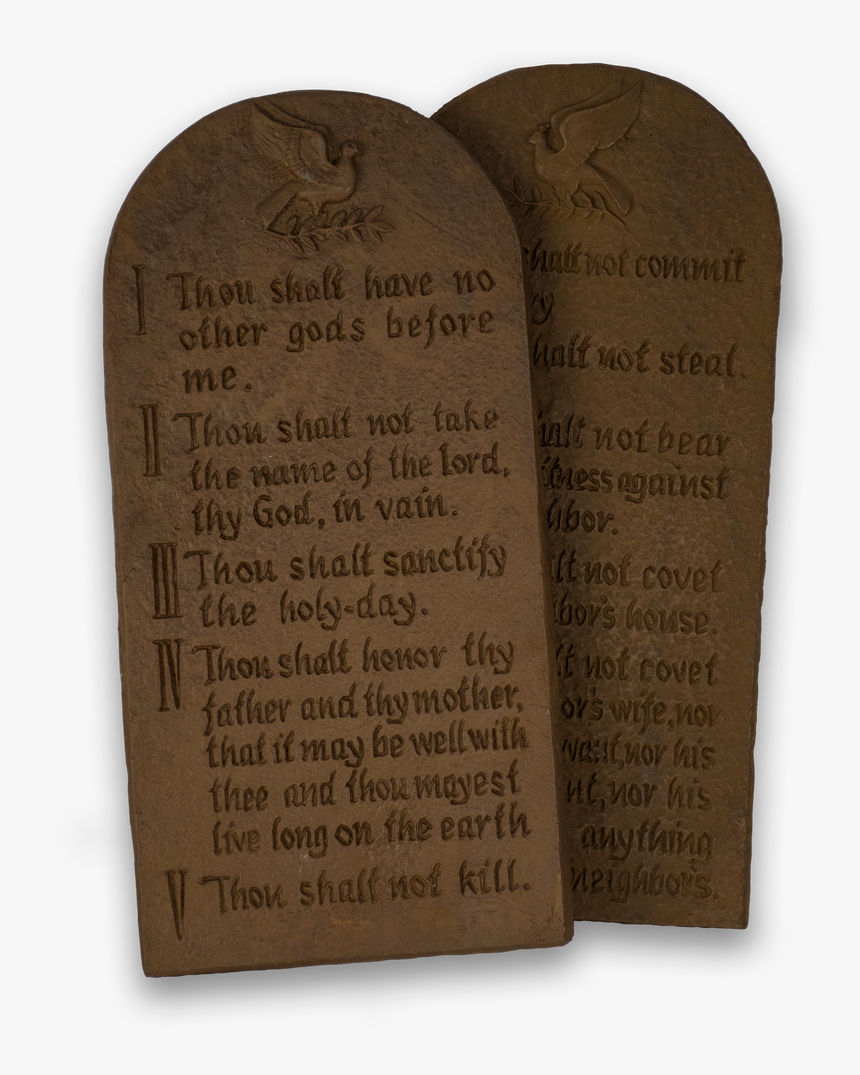 Resin Plaques Of The Ten Commandments, HD Png Download , Transparent ...
