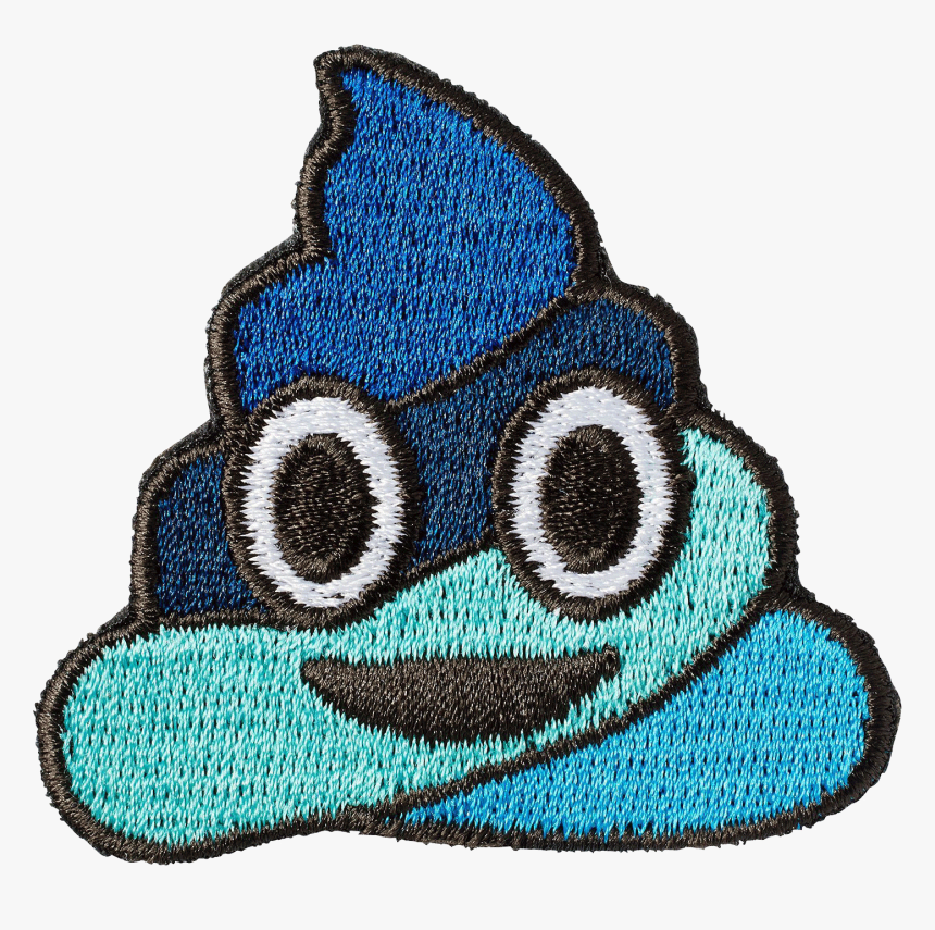 Blue Poop Sticker Patch, HD Png Download , Transparent Png Image - PNGitem