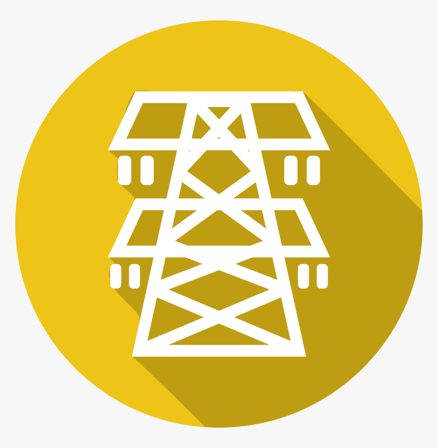 Electric Utility Tower Icon - Electricity Tower Icon Png, Transparent ...