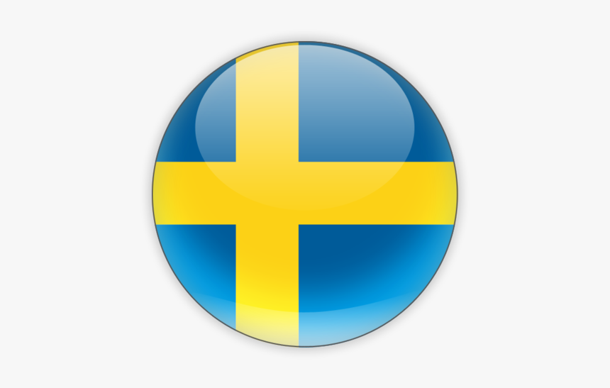 Sweden Flag Round Icon - Sweden Round Flag Png, Transparent Png ...