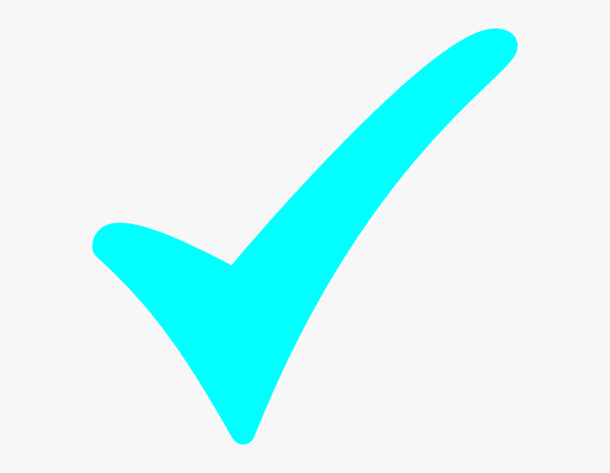 Aqua Checkmark Clip Art - Blue Green Check Mark, HD Png Download ...