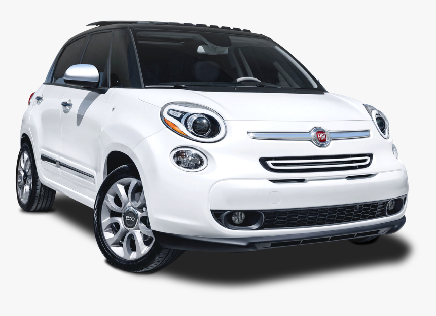 White Fiat 500l Car Png Image - Fiat 500 L Png, Transparent Png ...