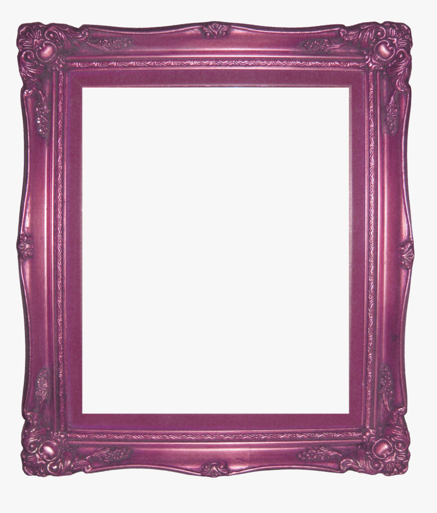 Pink Frame Transparent Image - Simple Peacock Cross Stitch, HD Png ...