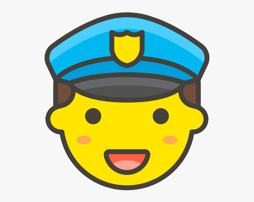 Police Man Officer Emoji - Smiley Baby Face Png, Transparent Png ...