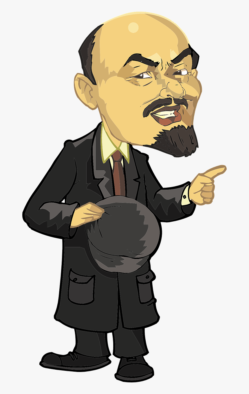 Vladimir Lenin Cartoon Drawing, HD Png Download , Transparent Png Image ...