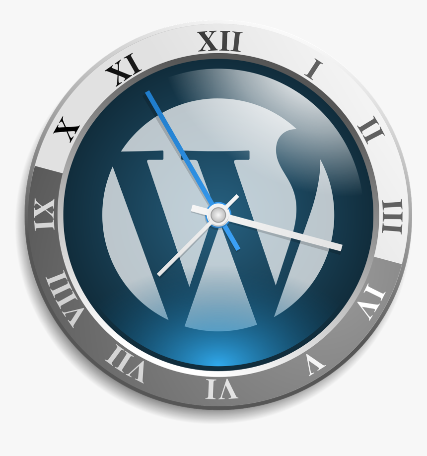 Wordpress, Logo, Symbol, Clock, Chrome, Round, Time - Clock Animated ...