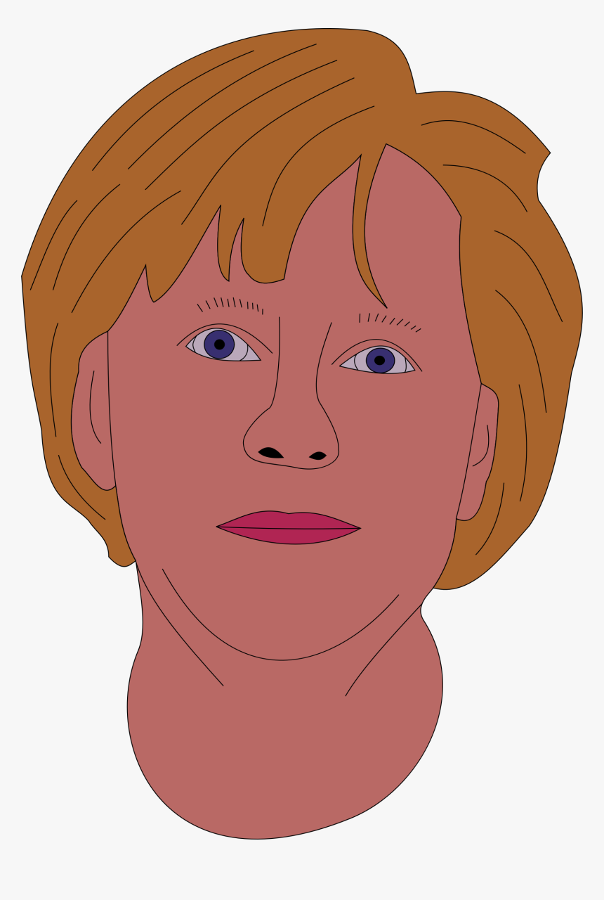 Angela Merkel Clip Arts - Angela Merkel Kopf Transparent, HD Png ...