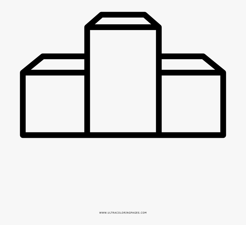 Podium Coloring Page - White Podium Png, Transparent Png , Transparent ...