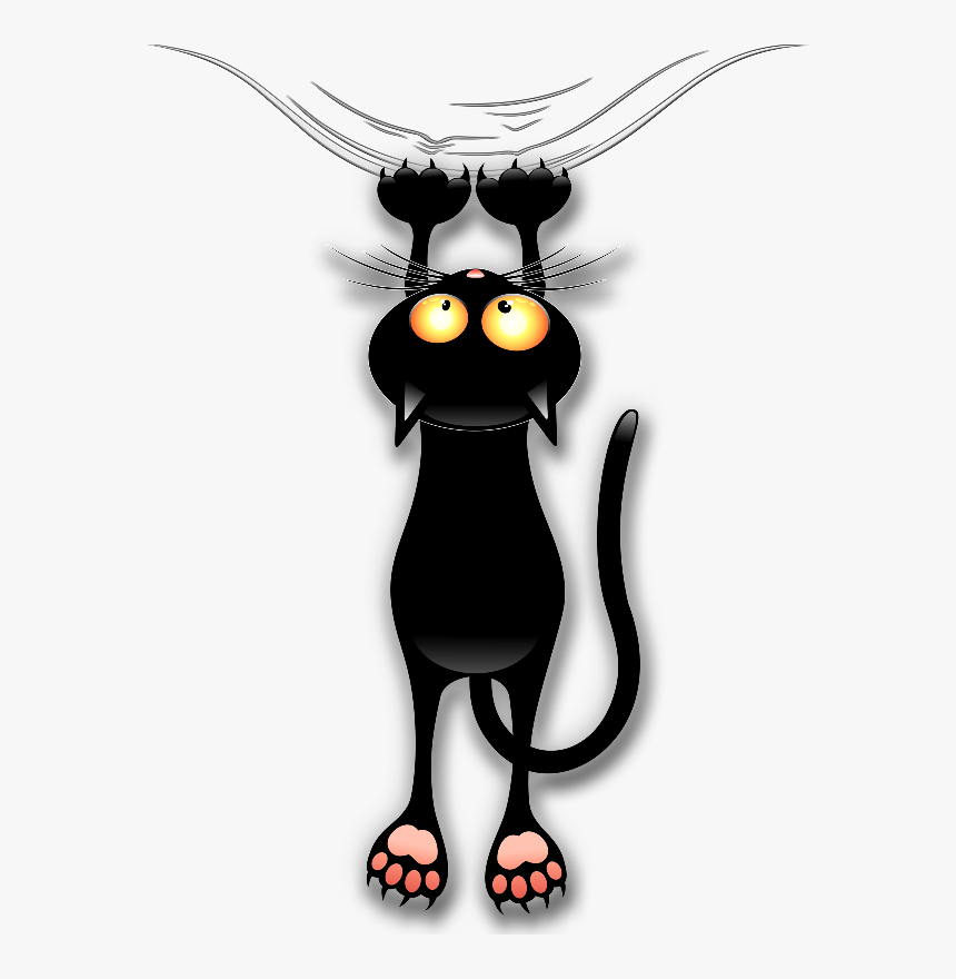Fun Black Cat Falling, HD Png Download , Transparent Png Image - PNGitem