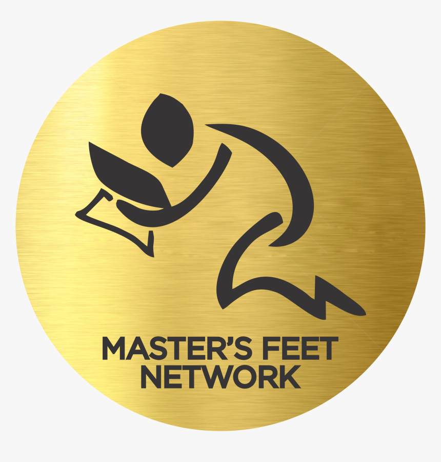 Master S Feet Network Logo-gold Black1, HD Png Download , Transparent ...