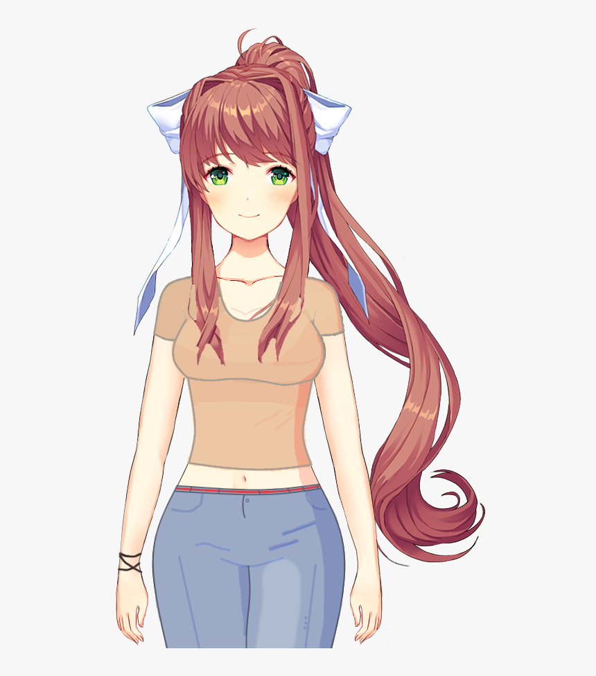 Doki Doki Literature Club Monika Png, Transparent Png , Transparent Png ...