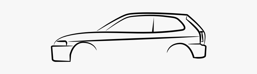 Car Outline Vector Image, HD Png Download , Transparent Png Image - PNGitem