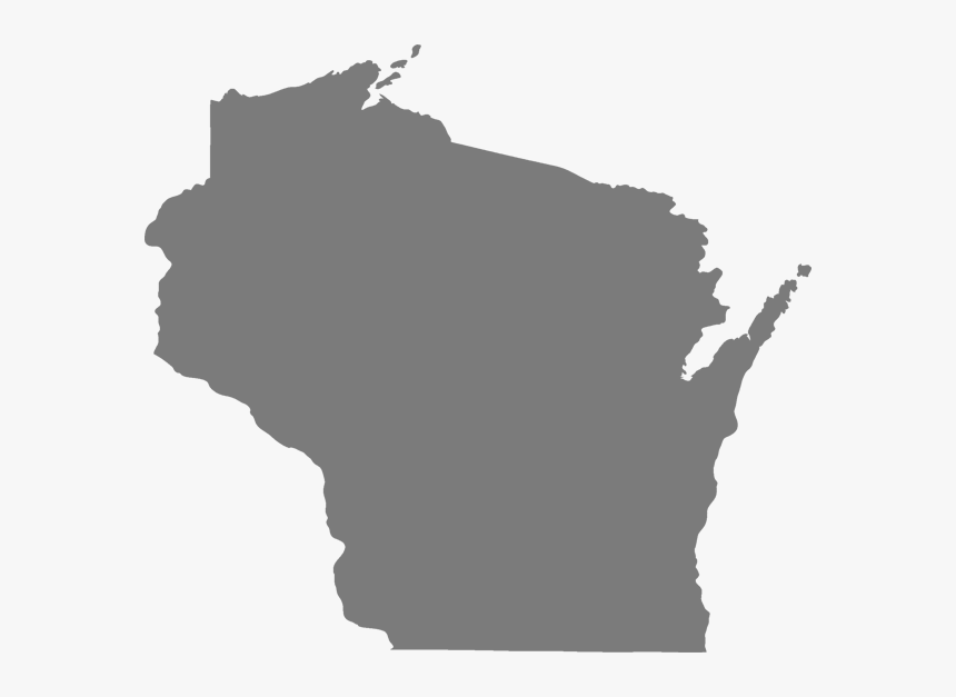 Blank Wisconsin Map, HD Png Download , Transparent Png Image - PNGitem