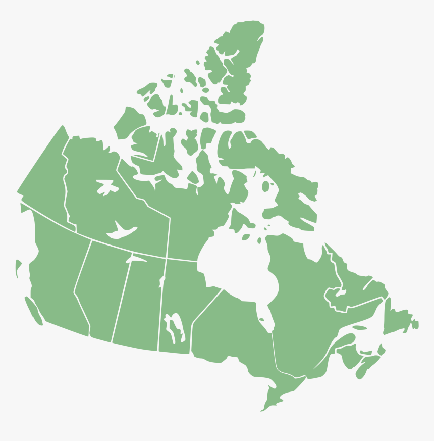 Canada Map One Color , Png Download, Transparent Png , Transparent Png ...