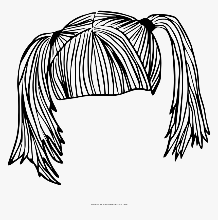 Pigtails Coloring Page, HD Png Download , Transparent Png Image - PNGitem
