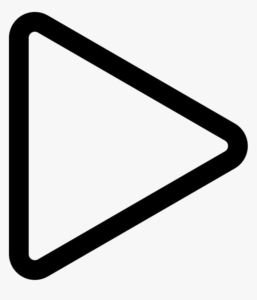 Play Triangle Outline, HD Png Download , Transparent Png Image - PNGitem