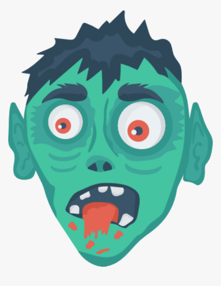 ⚪😵⚪ #ftestickers #halloween #zombie #zombieface #scary, HD Png Download ...