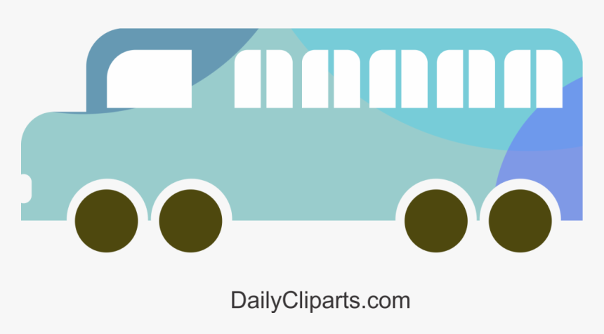 Blue School Bus For Free Commerical Use Image, HD Png Download ...