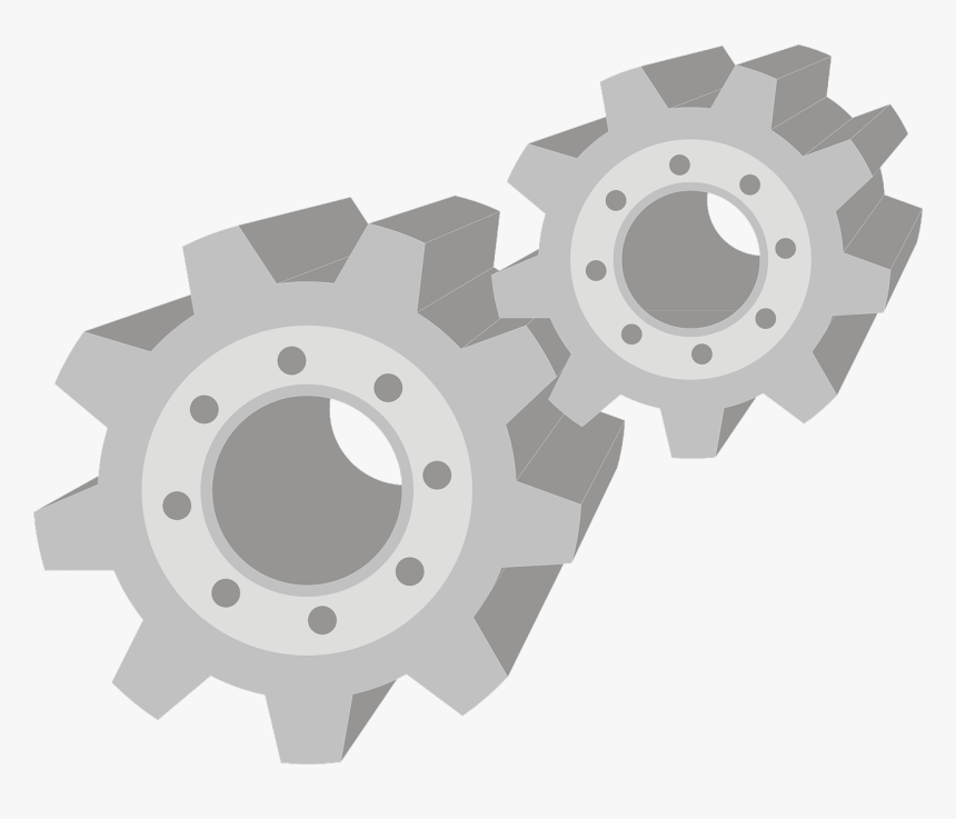 Transparent 3d Gear Png - Gear Clip Art, Png Download , Transparent Png ...