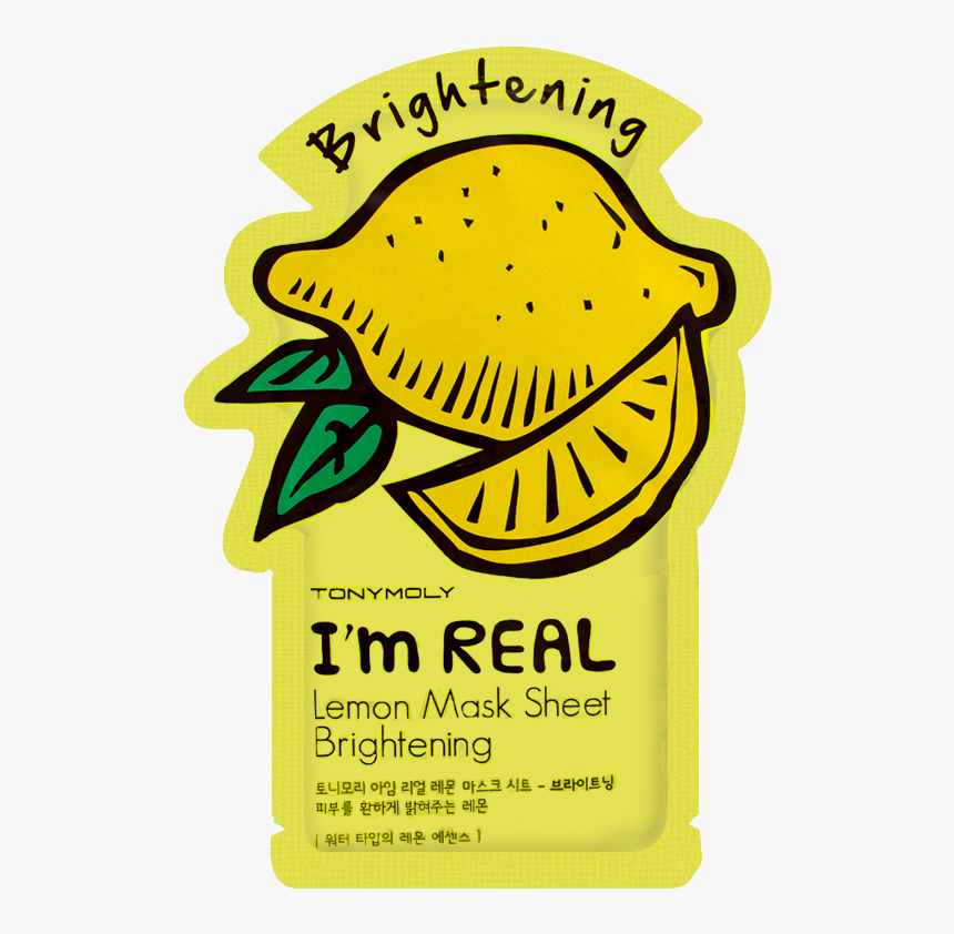 Im Real Face Mask Clipart , Png Download - Tony Moly Sheet Mask Lemon ...