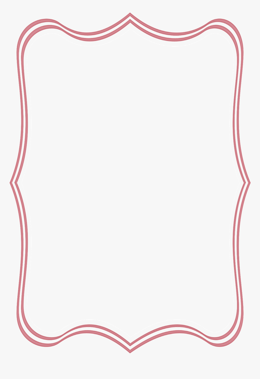 Pink Bracket Frame Clipart Outline - Parallel, HD Png Download ...