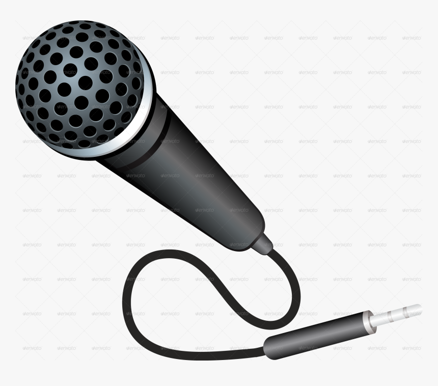 Abstract Mic Abstract Mic - Long Microphone Vector Png, Transparent Png ...