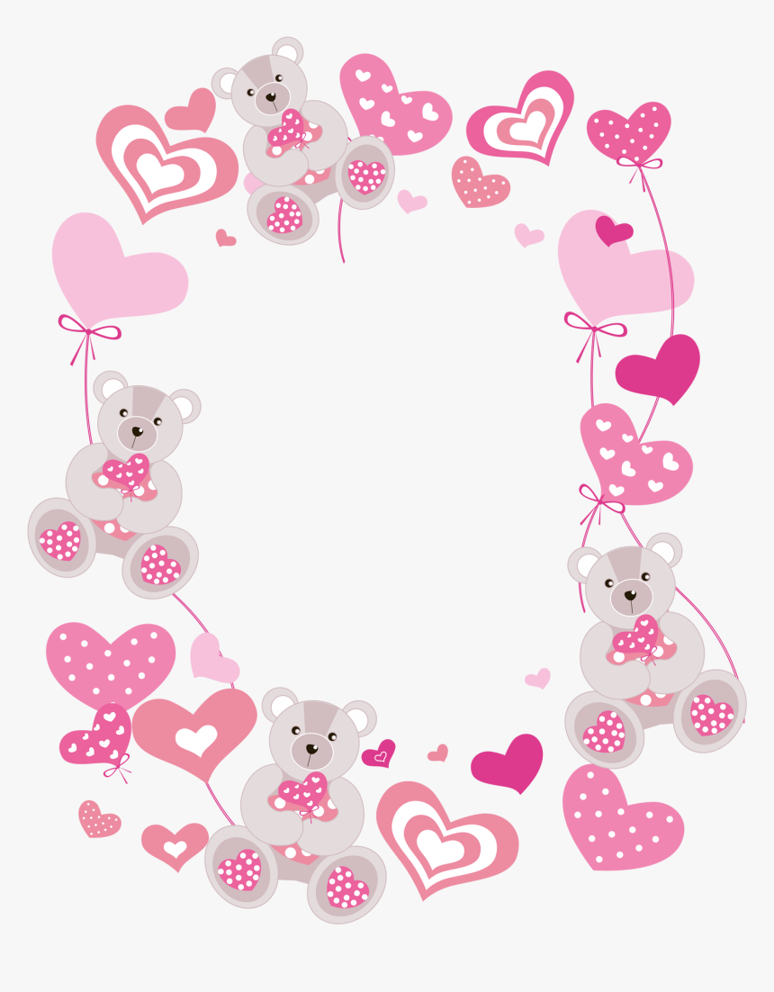 Pin By Cheryl Mayo On Cards Valentine S - Cute Frame Clipart Png ...