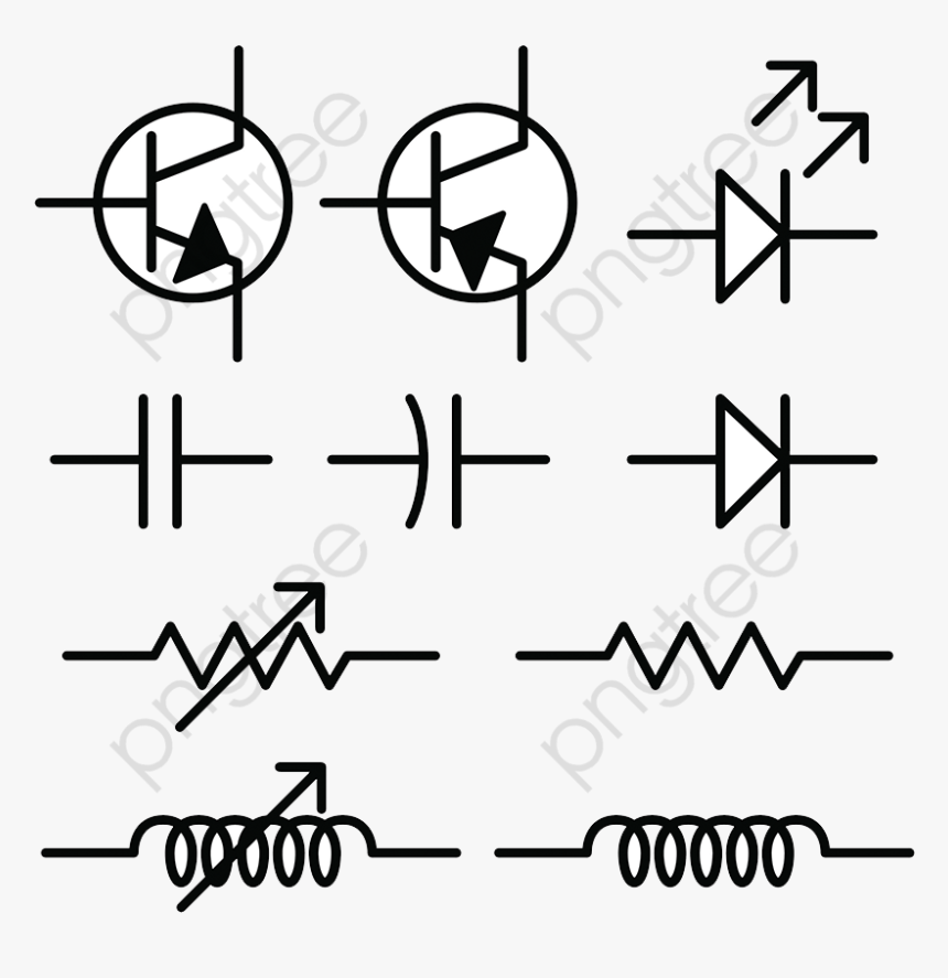 Physical Circuit Icon Electronic Transparent Background - Electronic ...