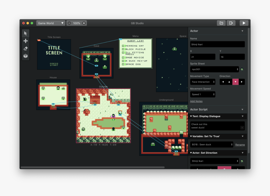 Gb Studio Game Boy, HD Png Download , Transparent Png Image - PNGitem