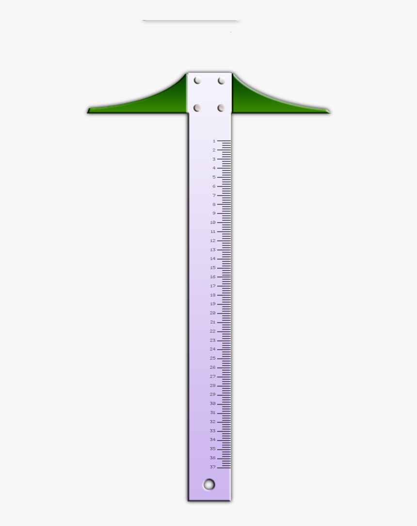 Ruler Shape T-square Architecture - Ruler T Png, Transparent Png ...