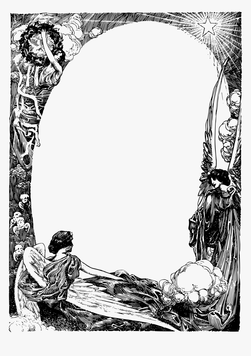 Angels Frame Vector Art, HD Png Download , Transparent Png Image - PNGitem