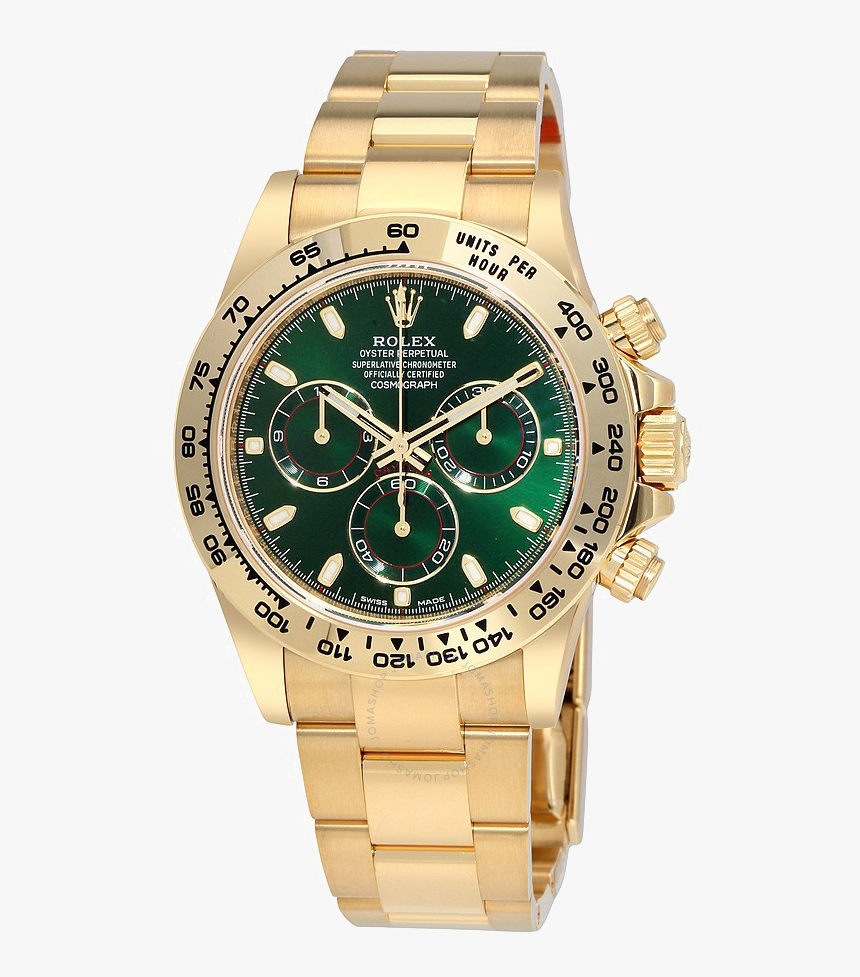 Rolex Png Page - Rolex Daytona Gold Green Dial, Transparent Png ...