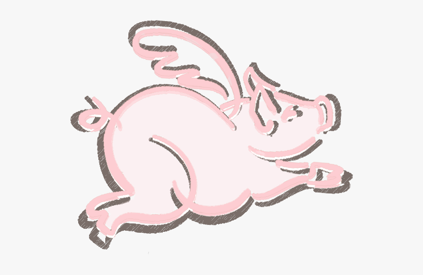 When Pigs Take Flight - Flying Pig Icon Png, Transparent Png ...