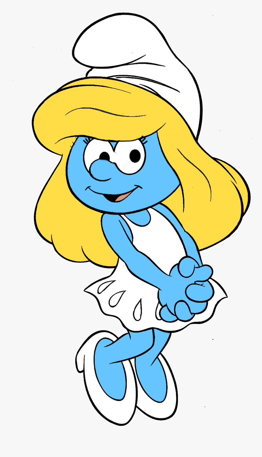 Cartoon Smurfette, HD Png Download , Transparent Png Image - PNGitem