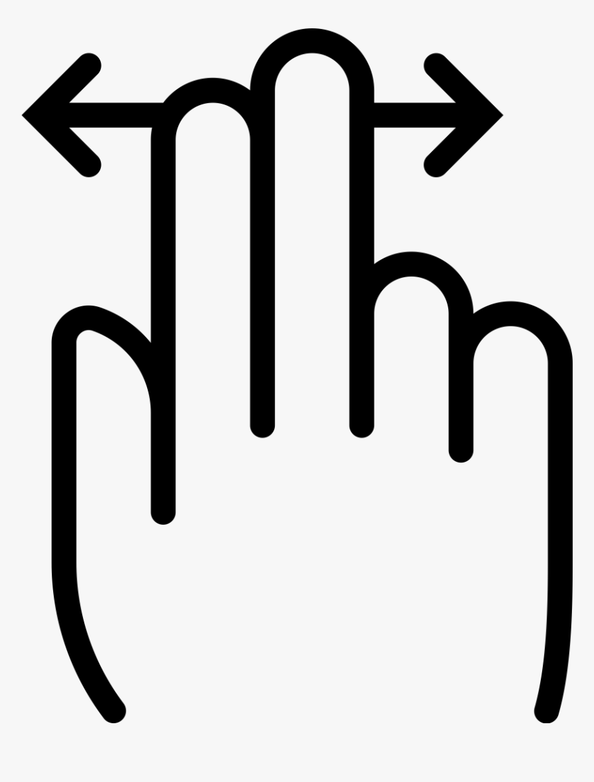 Transparent Swipe Icon Png - Slide Left Right Icon, Png Download ...