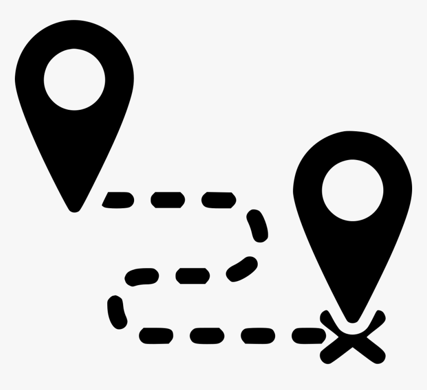 Destination Route Direction Way Map Distance - Way Icon Png ...