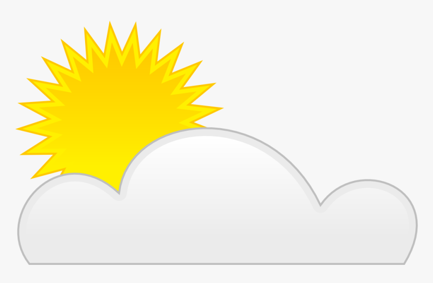 Weather Graphics Of Wind - Sun And Clouds Animated, HD Png Download ...