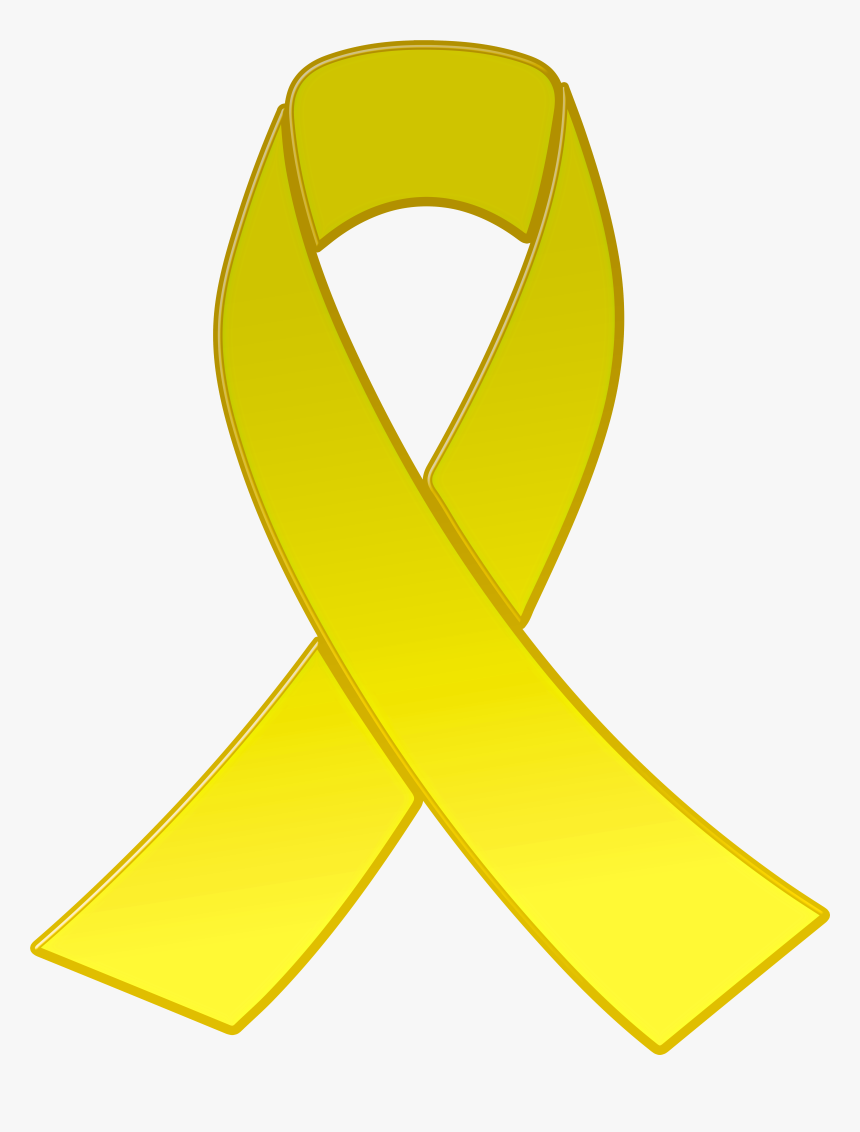 Yellow Awareness Ribbon Png Clipart, Transparent Png , Transparent Png ...