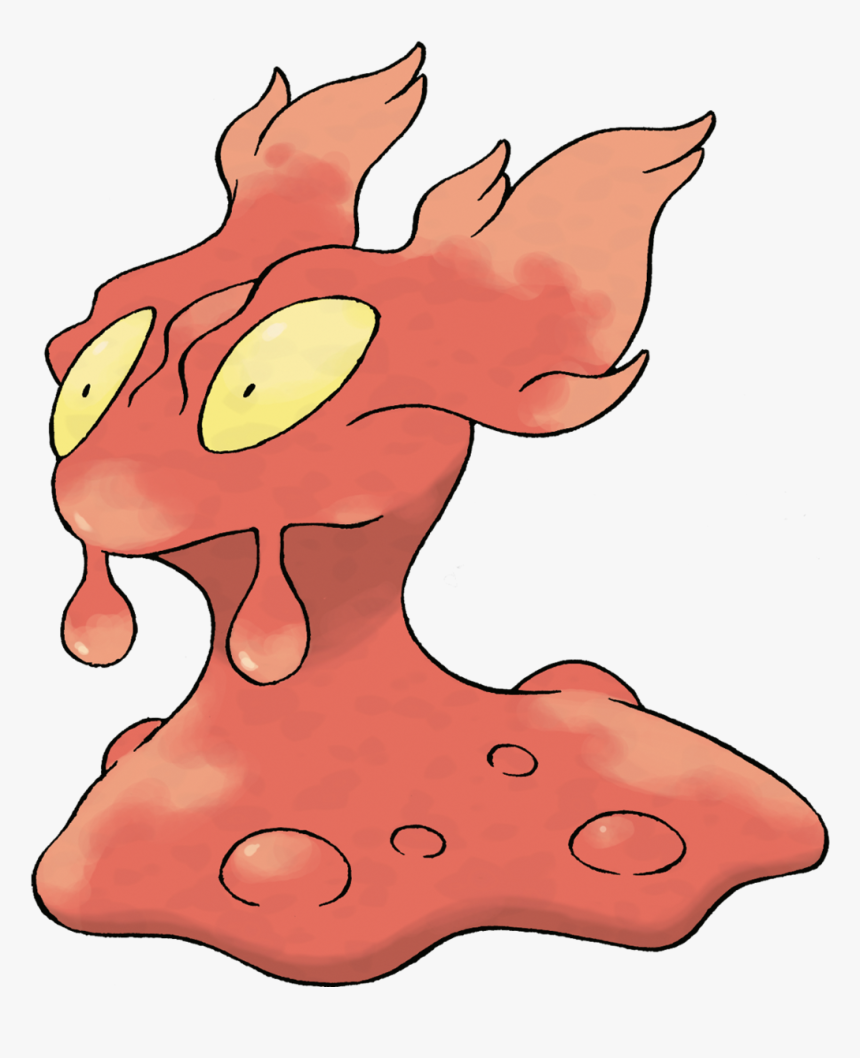 Transparent Caracol Png - Slugma Pokemon, Png Download , Transparent ...